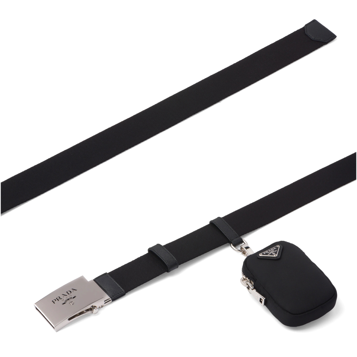 PRADA黑色配件包腰帶｜HAMA BOUTIQUE 亞瑪精品