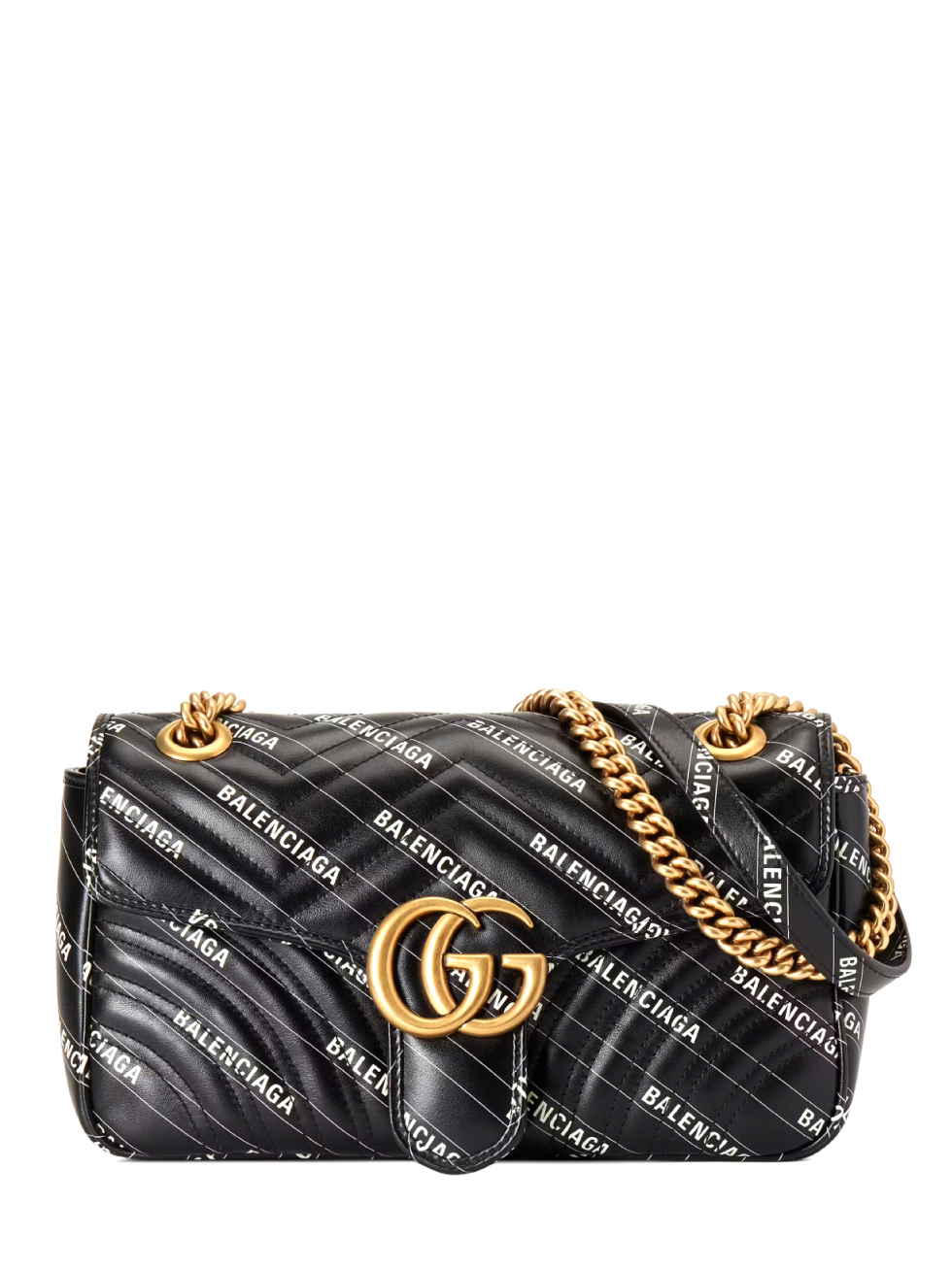 GUCCI黑色The Hacker Project 小號 GG Marmont 包｜HAMA BOUTIQUE 亞瑪精品