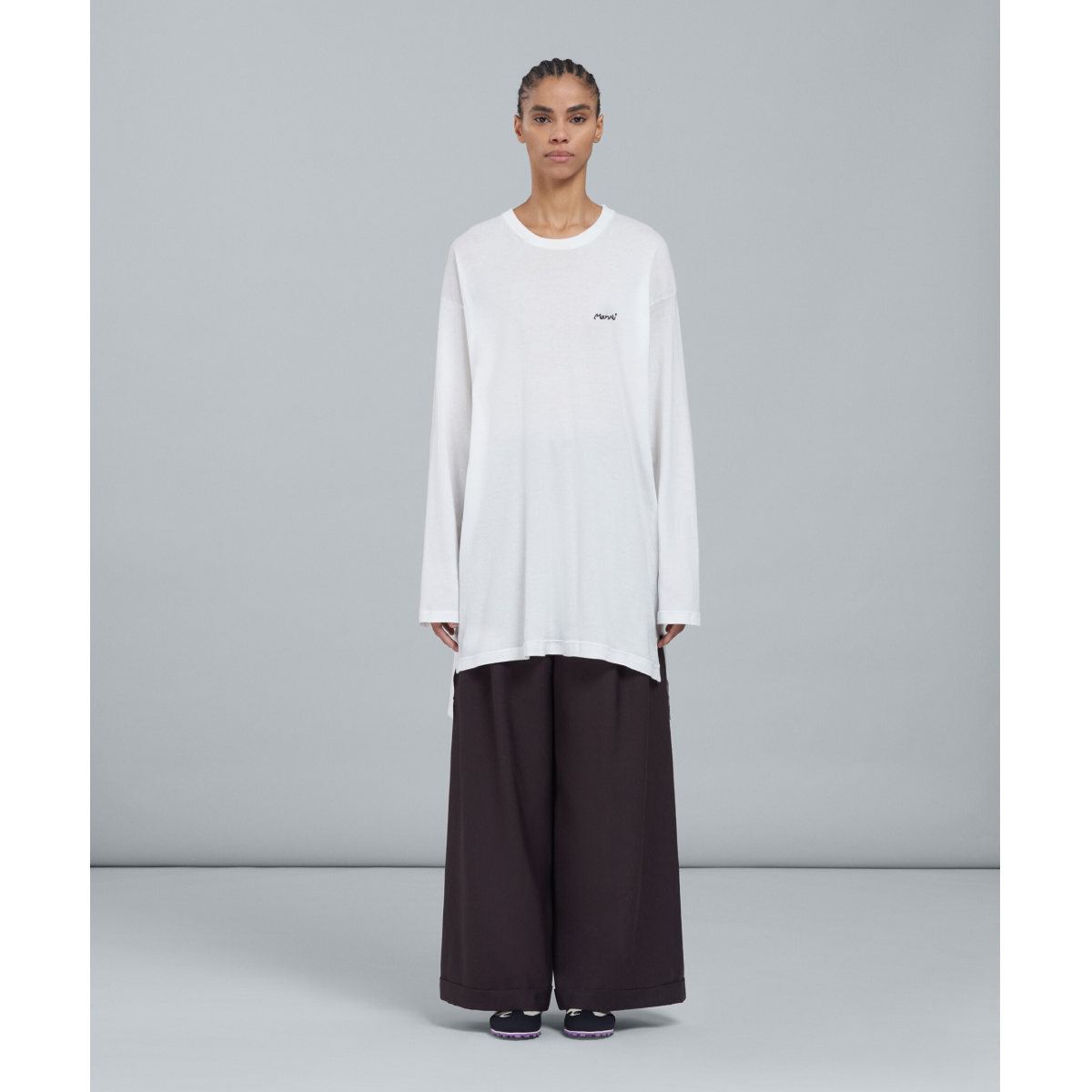 MARNI黑色羊毛 PALAZZO 長褲｜HAMA BOUTIQUE 亞瑪精品