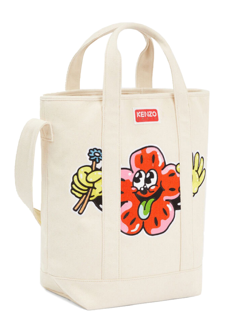 KENZO奶白色BOKE BOY肩帶托特包｜HAMA BOUTIQUE 亞瑪精品