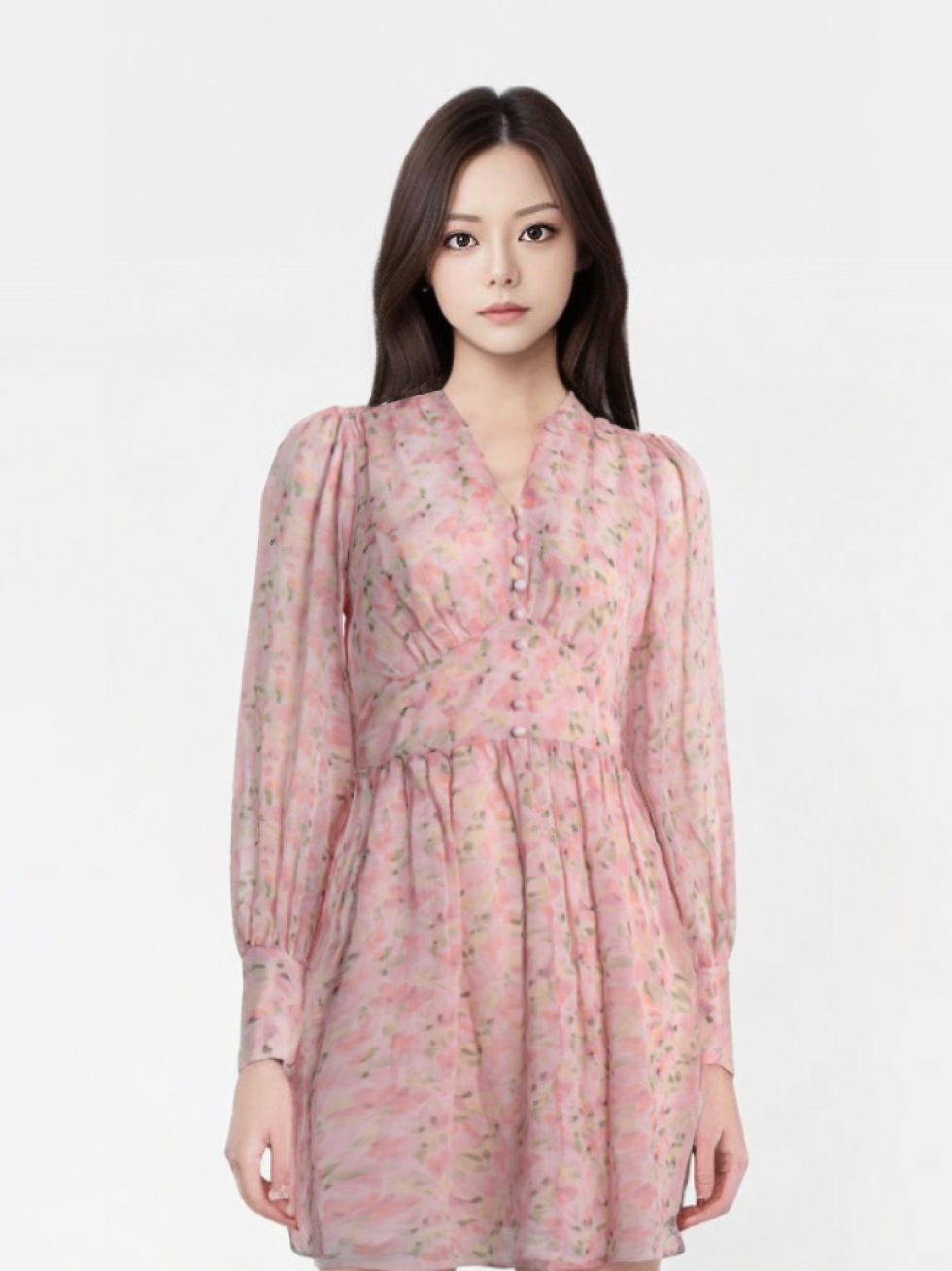 99 BOUTIQUE粉紅色碎花洋裝*｜HAMA BOUTIQUE 亞瑪精品