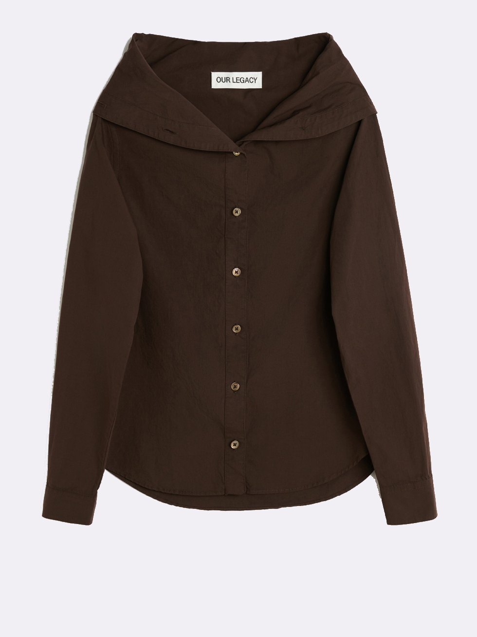 OUR LEGACY深咖啡長袖襯衫｜HAMA BOUTIQUE 亞瑪精品